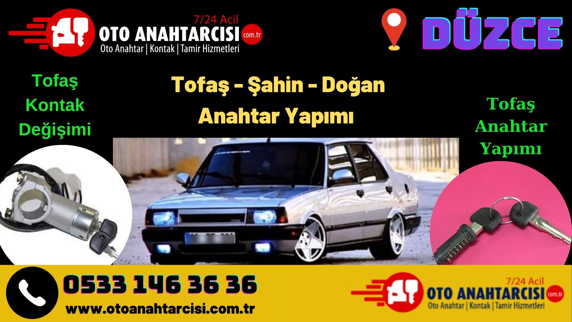 Düzce Tofaş – Şahin – Doğan Anahtar Yapımı - Düzce Oto Anahtar - Oto ...